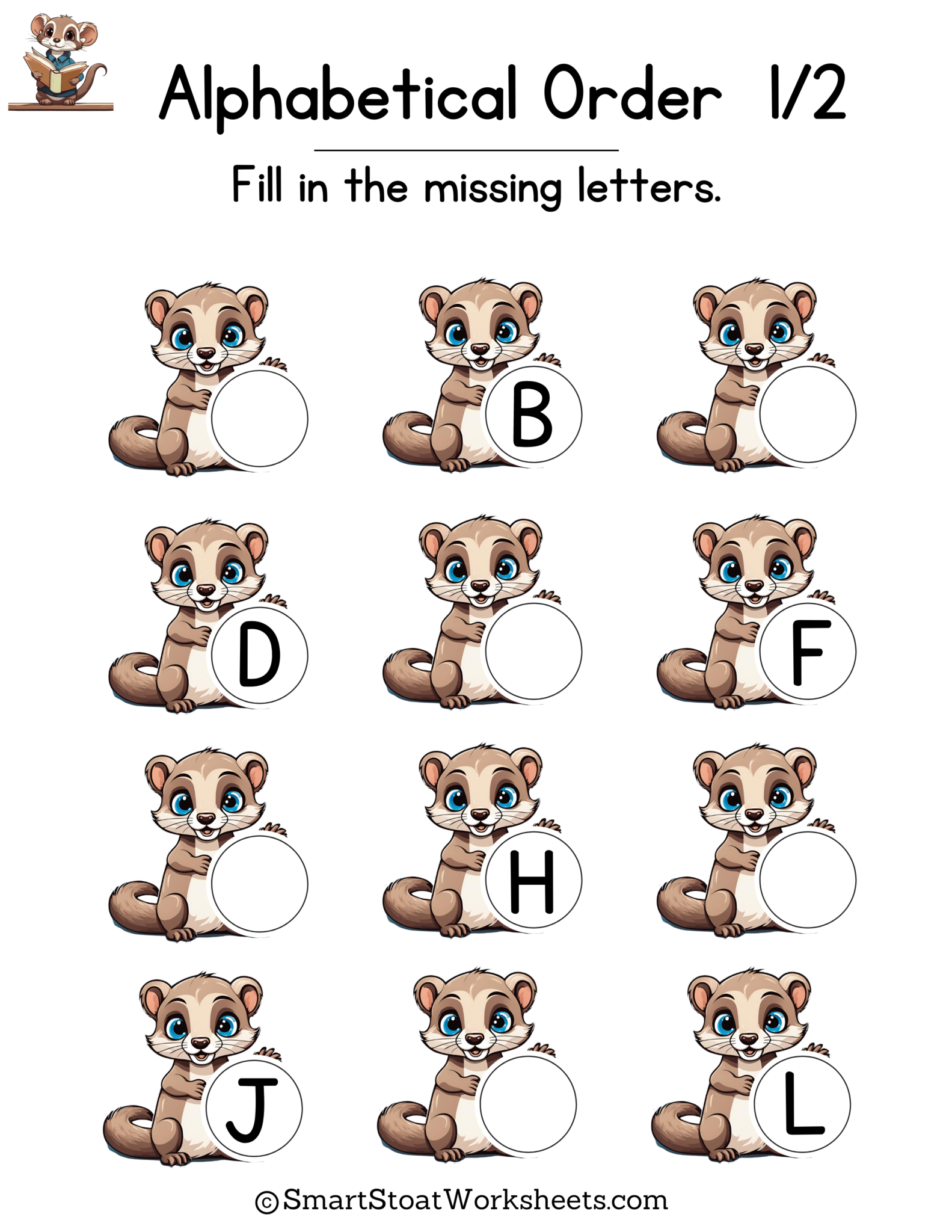 Abc Order Worksheets For Kindergarten | Alphabetical Order