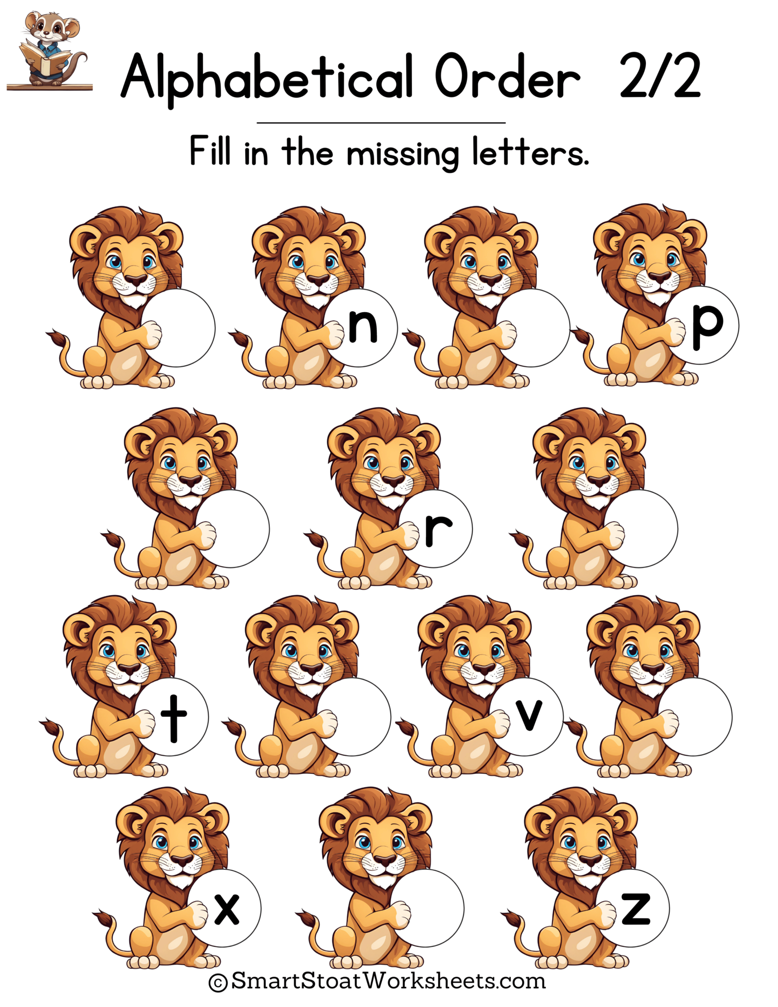 Abc Order Worksheets For Kindergarten | Alphabetical Order