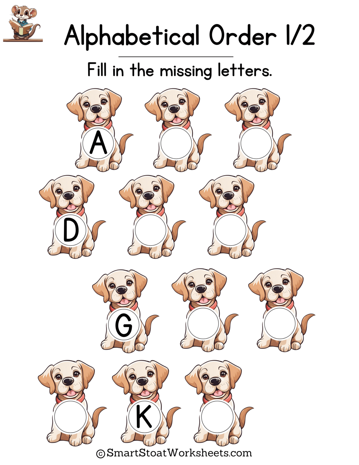 Abc Order Worksheets For Kindergarten | Alphabetical Order