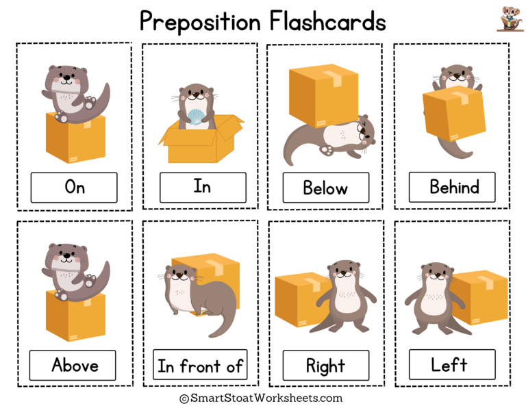 Prepositions Worksheets for Kindergarten (FREE PDF)
