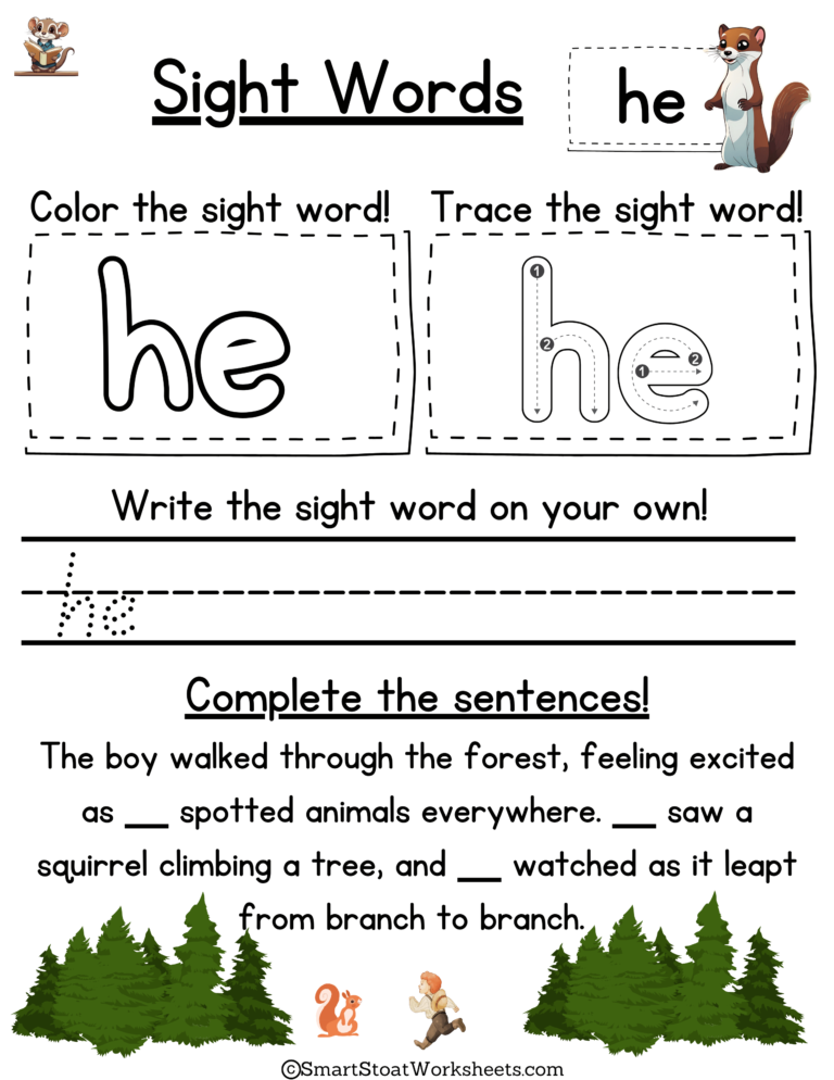 Sight Words for Kindergarten And Preschool Kids (Free PDF)