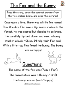 Easy Short Story for Kindergarten to Read
