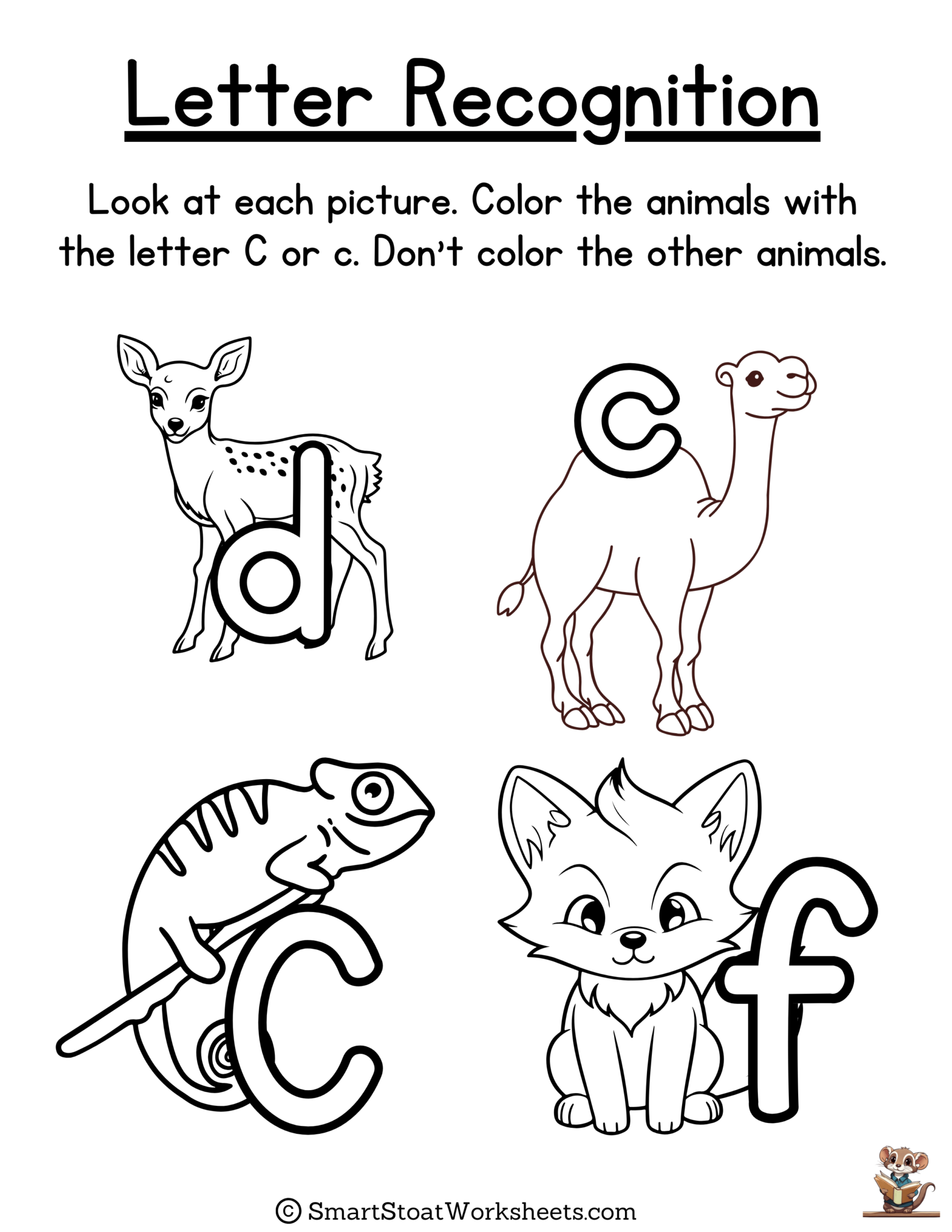 Letter Recognition Worksheets for Kindergarten and Preschool