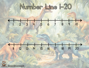 Free Number Lines 1 to 20 | Printable