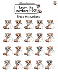 Missing Numbers 1-20 Worksheets | Free Printable | 1st Grade
