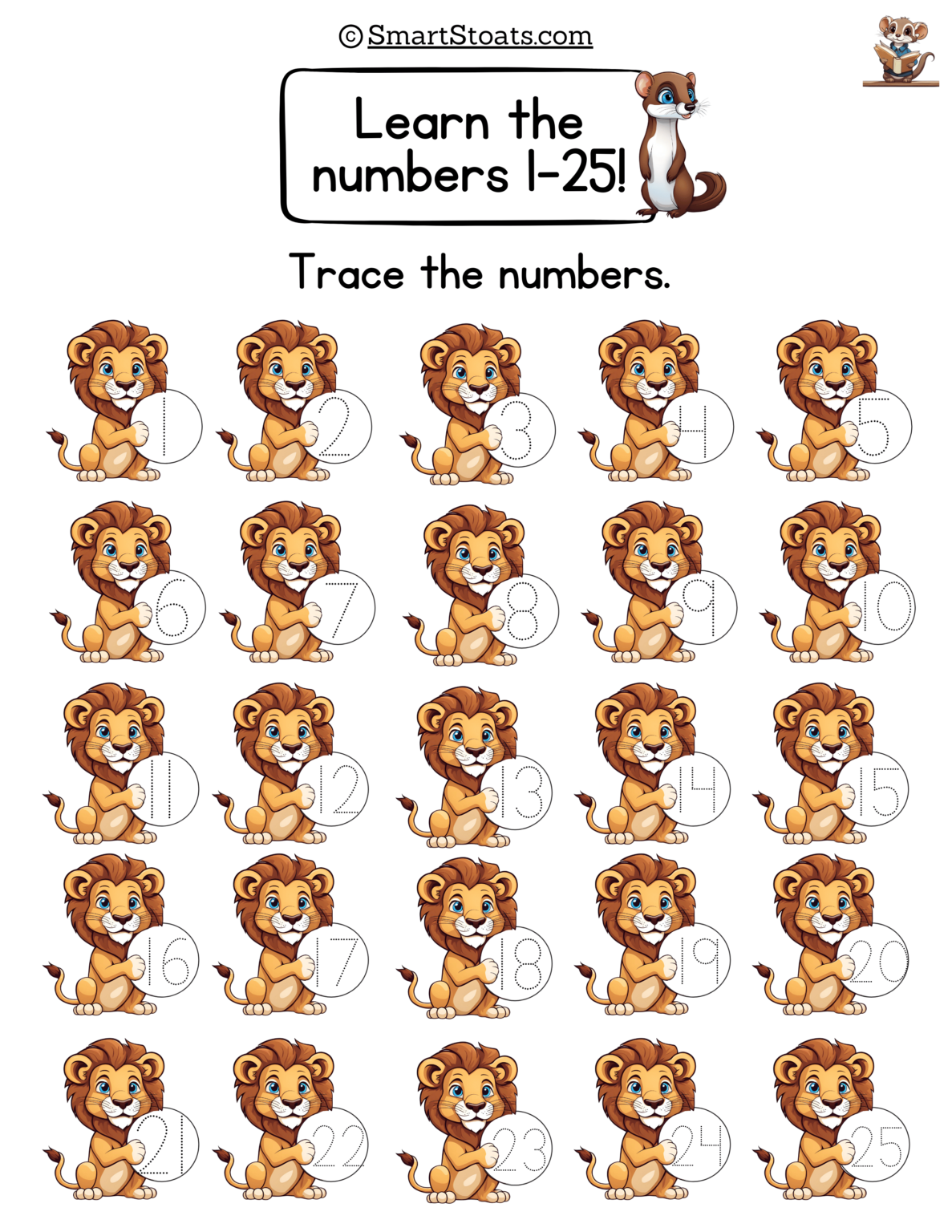 Numbers 1 to 100 Worksheet | Free Printable