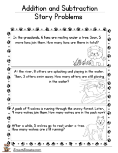 Addition and Subtraction Story Problems | Mixed Add and Subtract