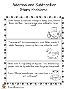 Addition and Subtraction Story Problems | Mixed Add and Subtract