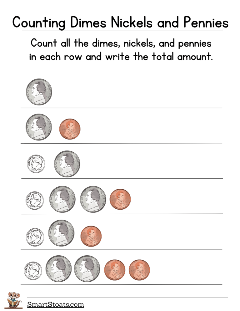 Money Worksheets for First Graders | Free PDF Download