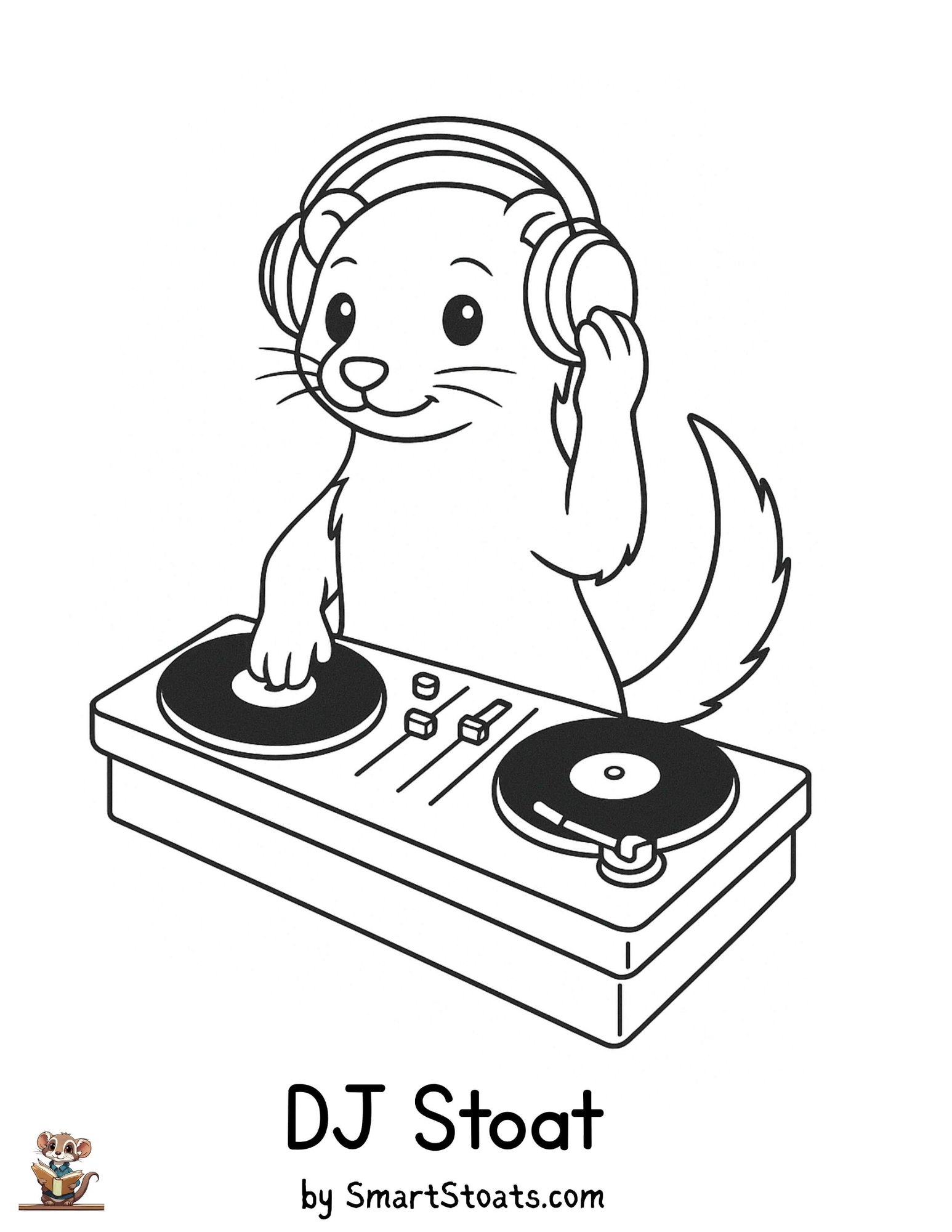 Free Music Coloring Page – Printable PDF for Kids | SmartStoats