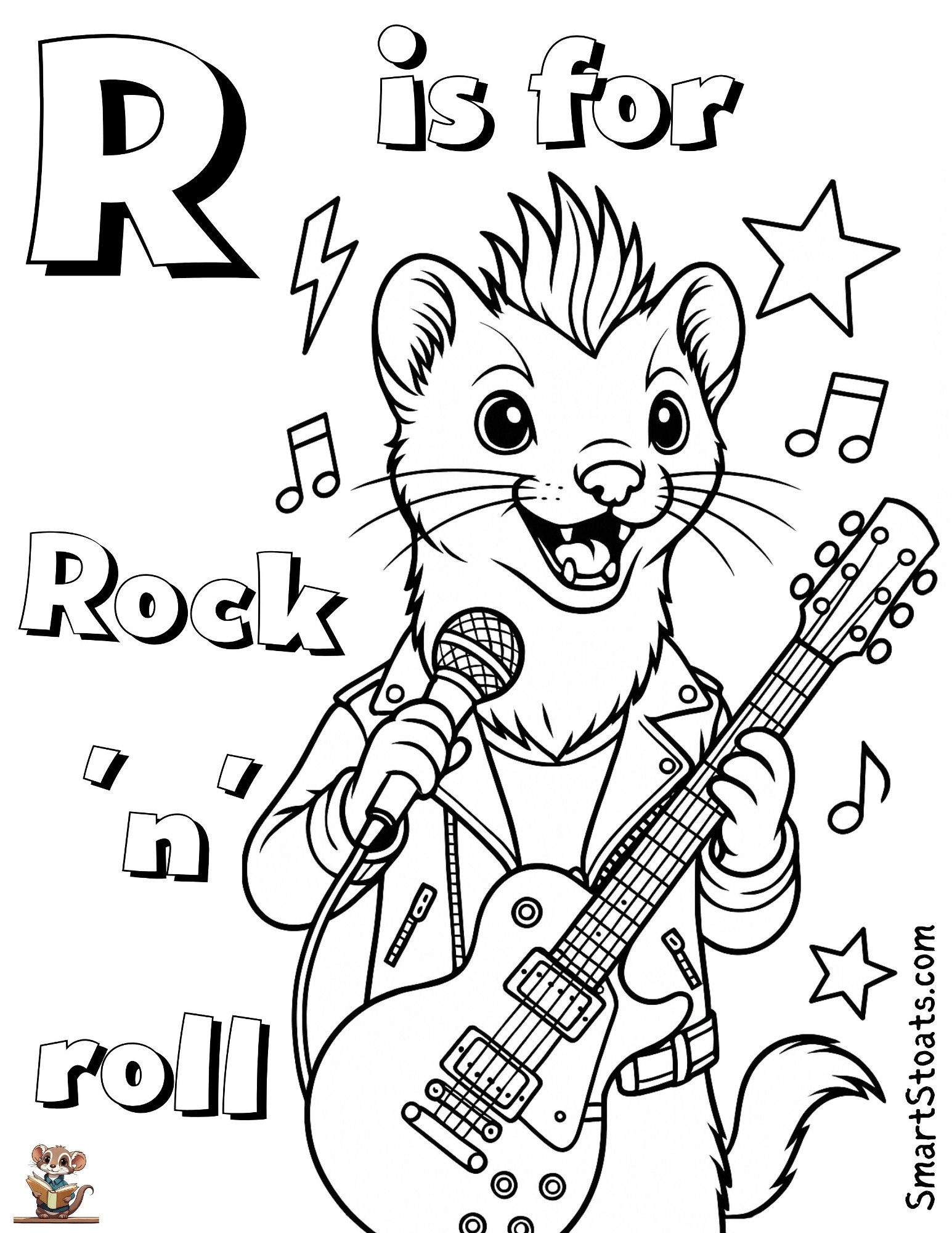 Coloring Page With Letter R | by SmartStoats