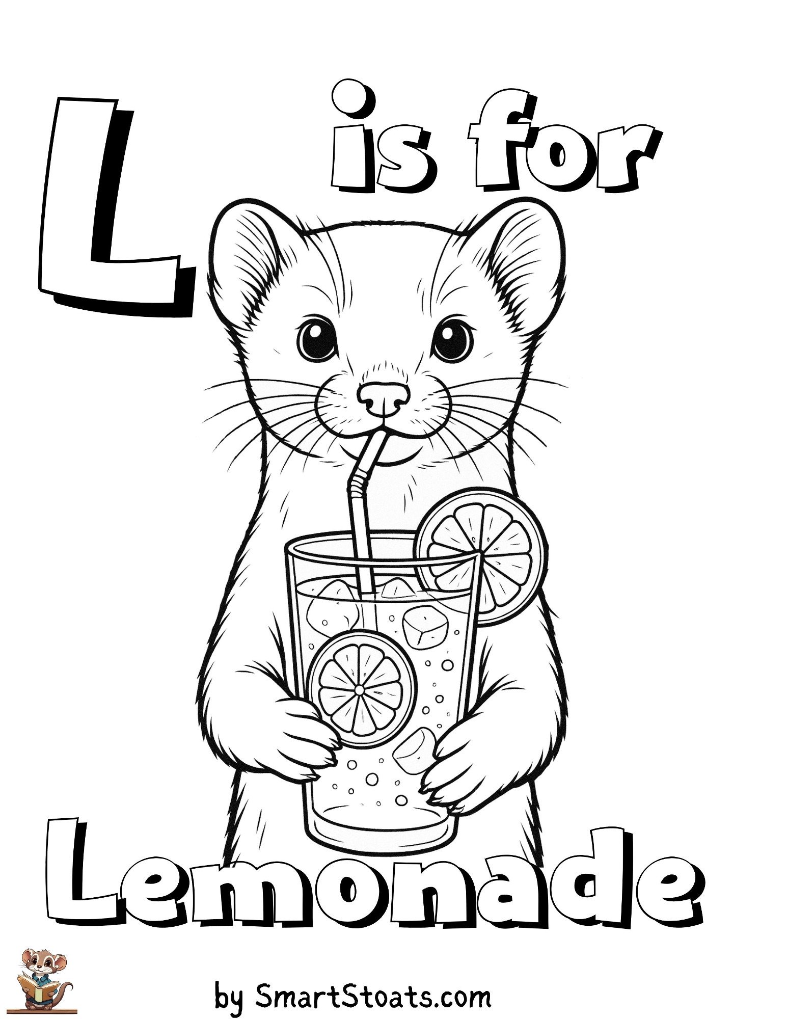 Printable Letter L Coloring Page | by SmartStoats